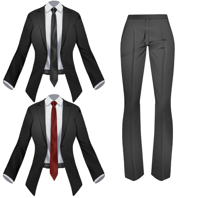 Formal Clothes (Black) - Female - ibisPaint