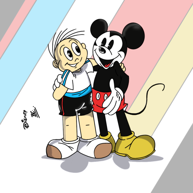 Dieguinho & Mickey companhia - ibisPaint