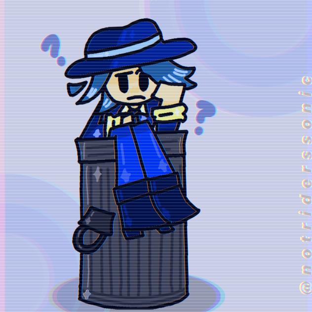 hahaha guide in a trash can - ibisPaint