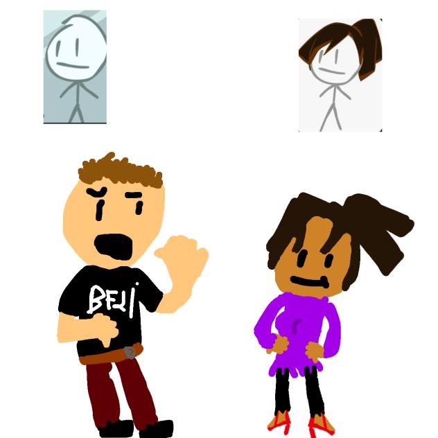 Humanized Dora and David - ibisPaint