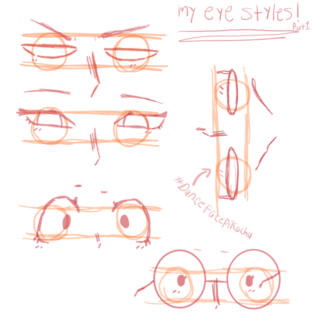 just some random eye styles - ibisPaint