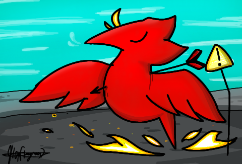 dragón fénix - ibisPaint