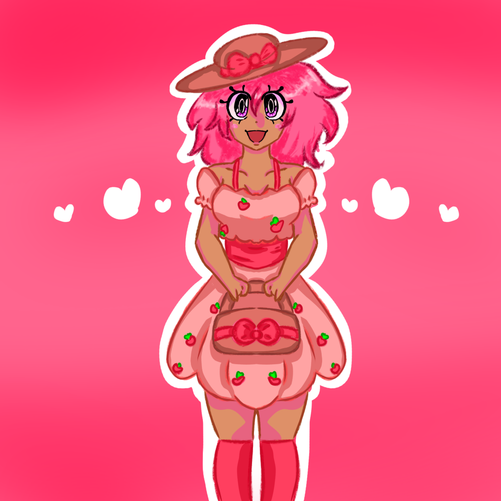 Strawberries girl - ibisPaint