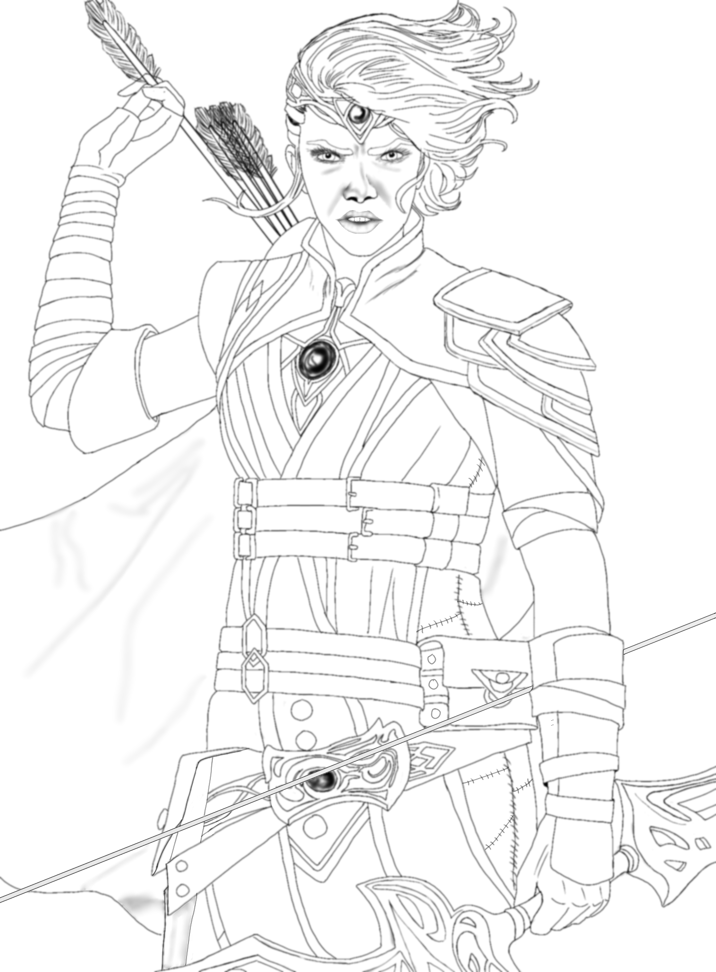 Vivien Reed - MTG - Coloring Page - ibisPaint