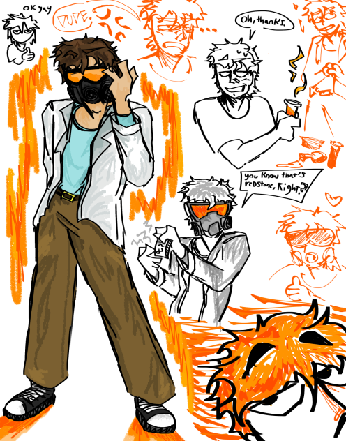 manic test tube doodles - ibisPaint