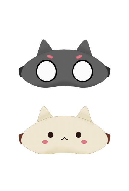 sleeping mask (cats) - ibisPaint
