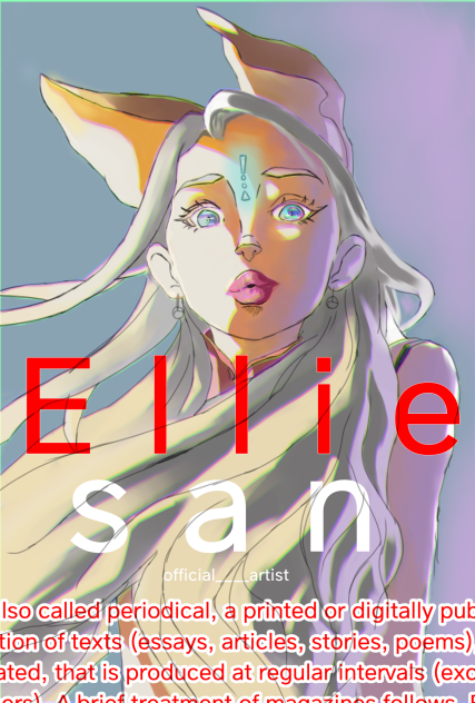 drawing of Ellie San also my oc - ibisPaint