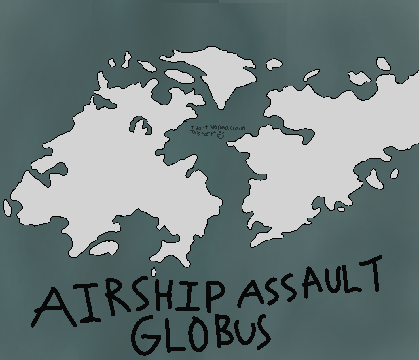 poorly drawn airship assault map - ibisPaint