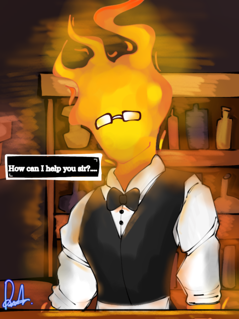 Grillby Undertale - ibisPaint