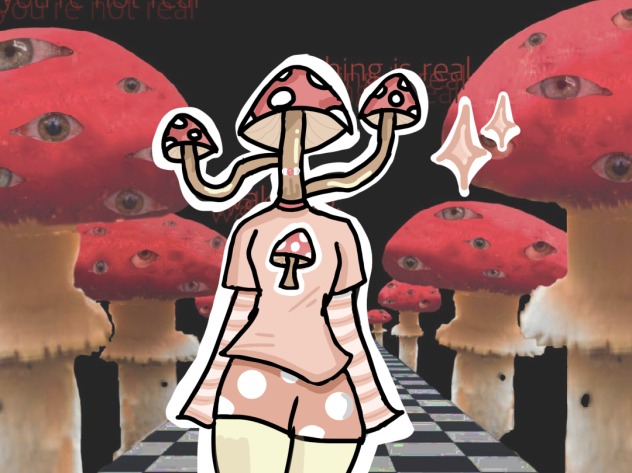 WeirdCore DreamCore Mushroom Girl - ibisPaint