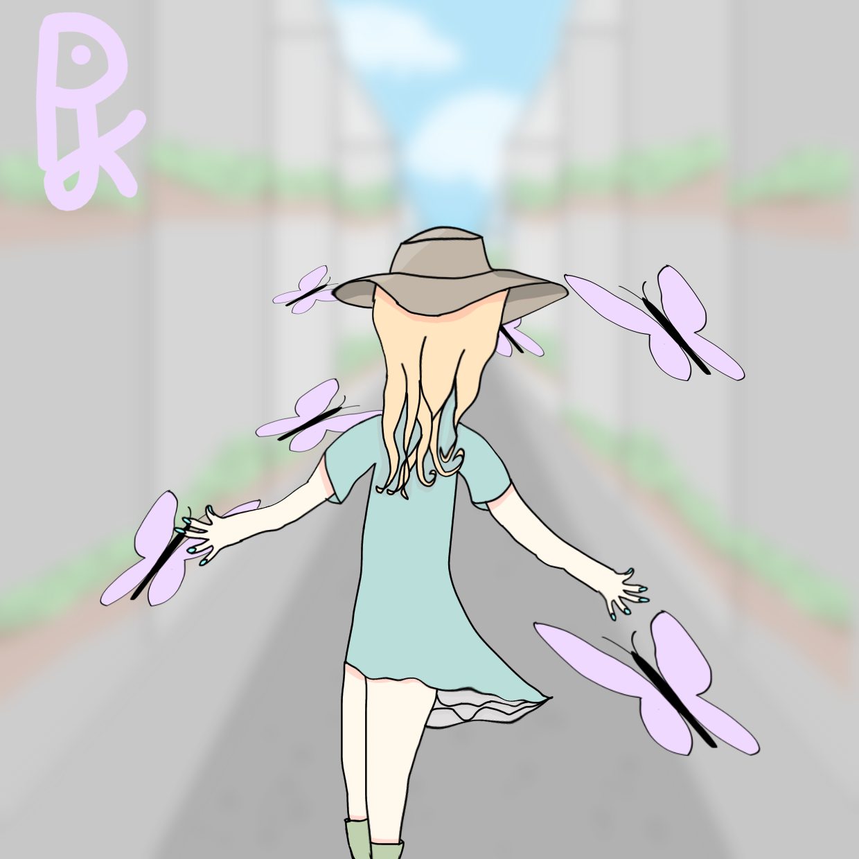 Running away - ibisPaint