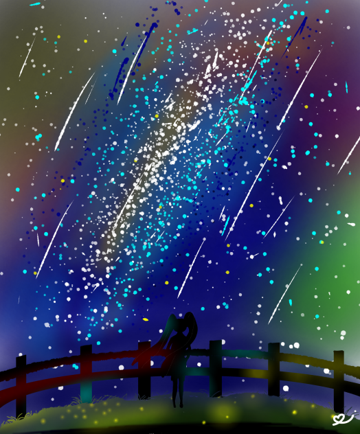Starry sky - ibisPaint