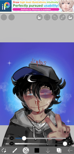 Escape the canvas - ibisPaint