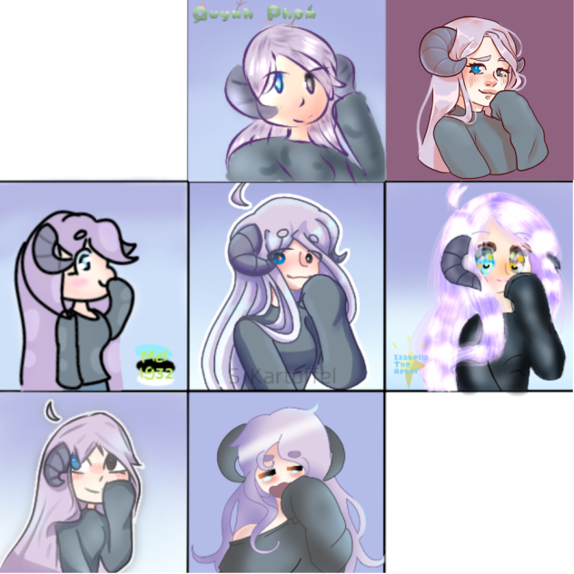 9 styles collab again - ibisPaint