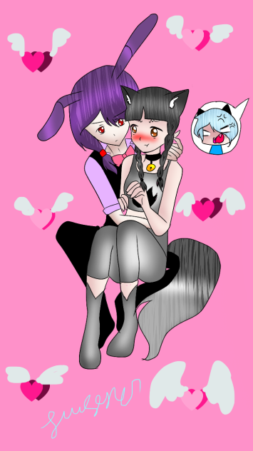 speed paint me and Bonnie and Barry - ibisPaint