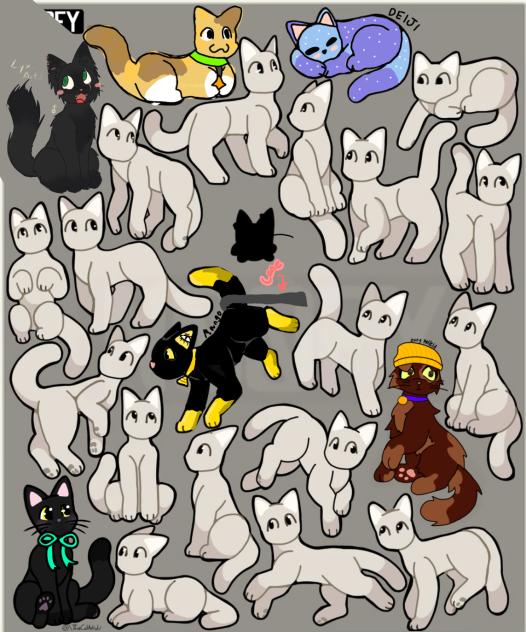 cat collab(warrior) - ibisPaint