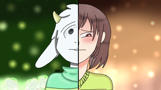 Asriel and Chara - ibisPaint