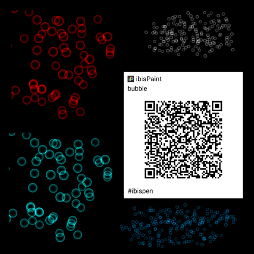 brush qr code (bubble) - ibisPaint