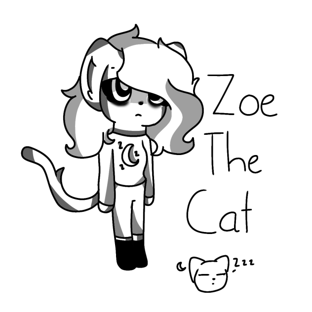Zoe The Lazy - Sleepy Cat - ibisPaint
