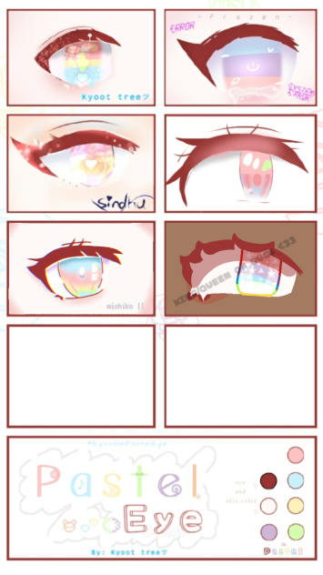 pretty pastel eyes - ibisPaint