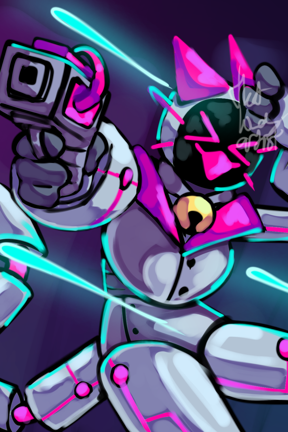 screw it, sci-fi catgirl robot. - ibisPaint