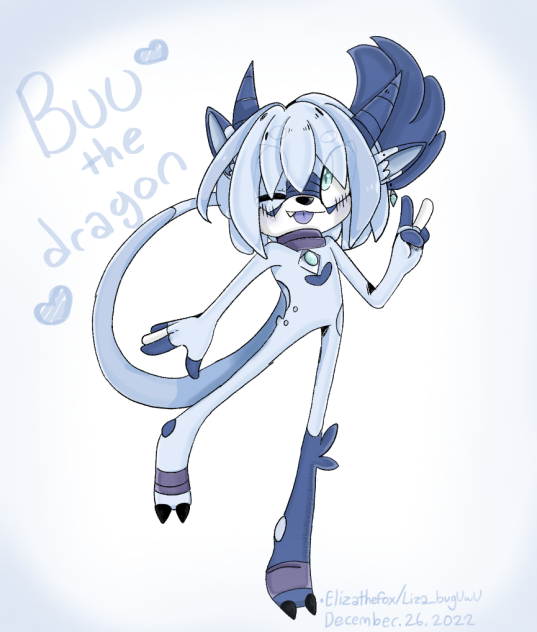 Buu the dragon[sonic oc][speed paint] - ibisPaint