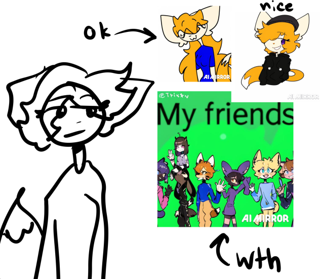 AI mirror Gone wrong - ibisPaint