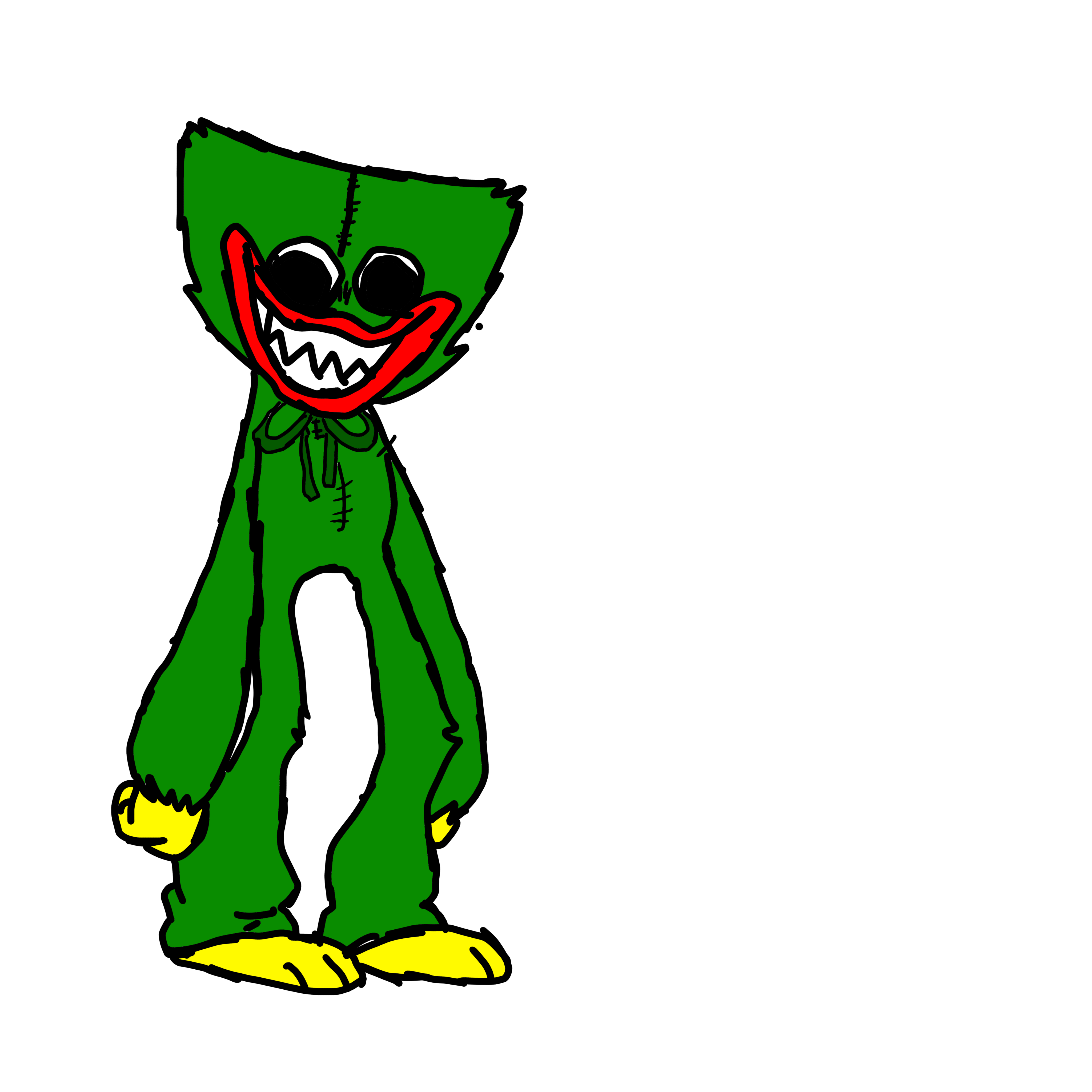 Green Huggy Wuggy - ibisPaint