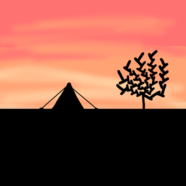 camp sunset - ibisPaint