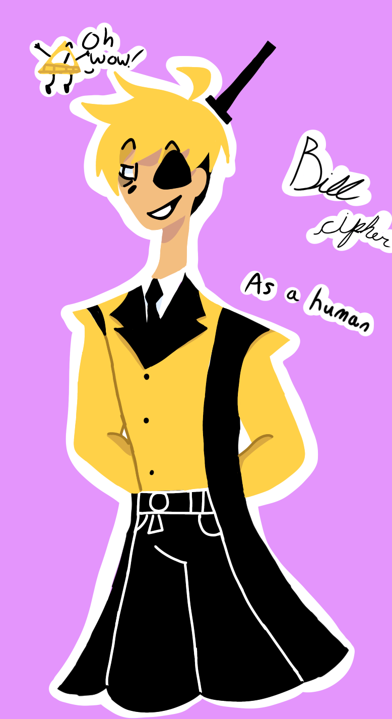 Bill cipher as a human - ibisPaint