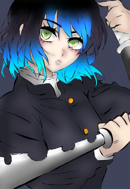 Inosuke as girl - ibisPaint