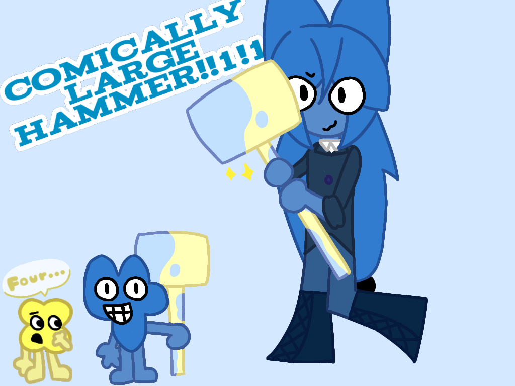 Four's comically large hammer - ibisPaint