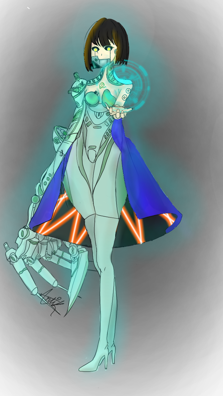 Cyborg goddess pt.2 - ibisPaint