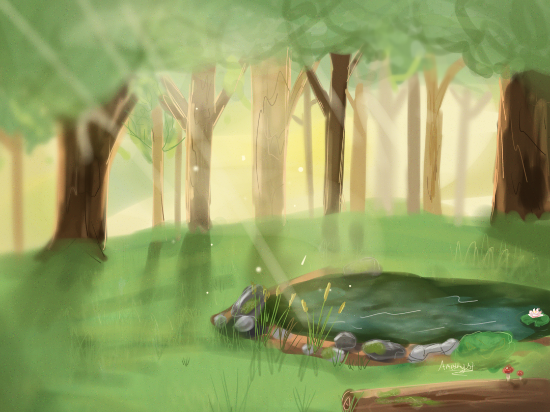 Meadow background - ibisPaint