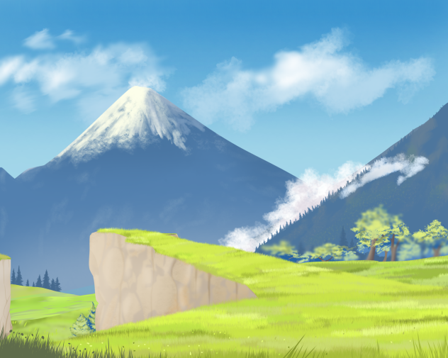Mountain View In The Wilderness - ibisPaint