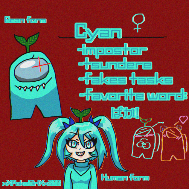 Cyan ref sheet - ibisPaint