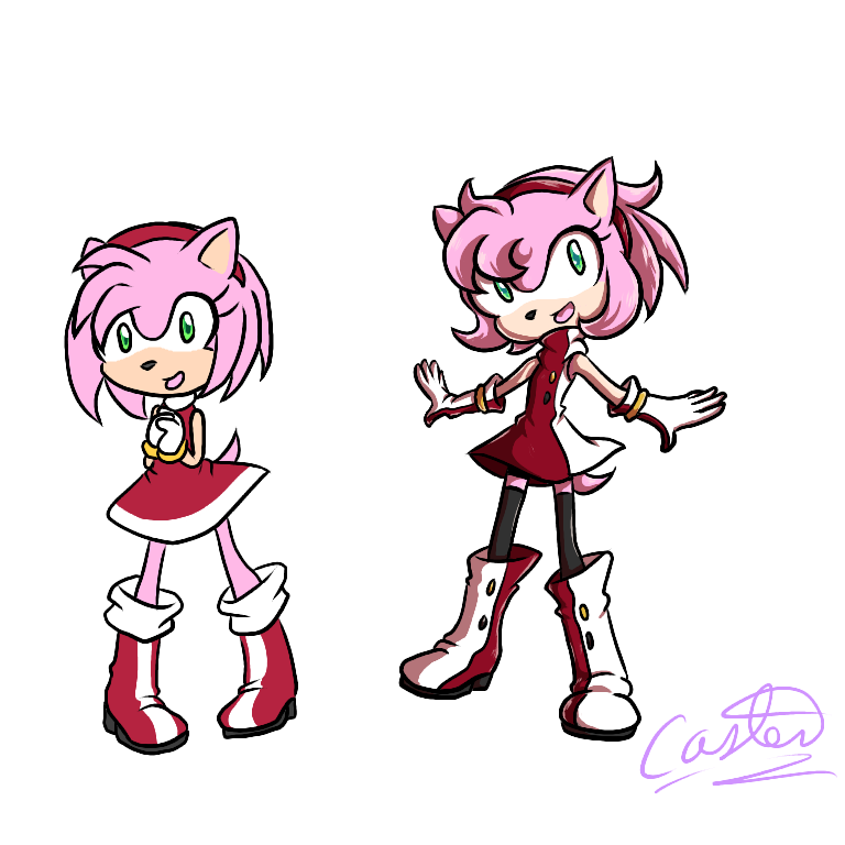 Amy Rose Redesign - ibisPaint