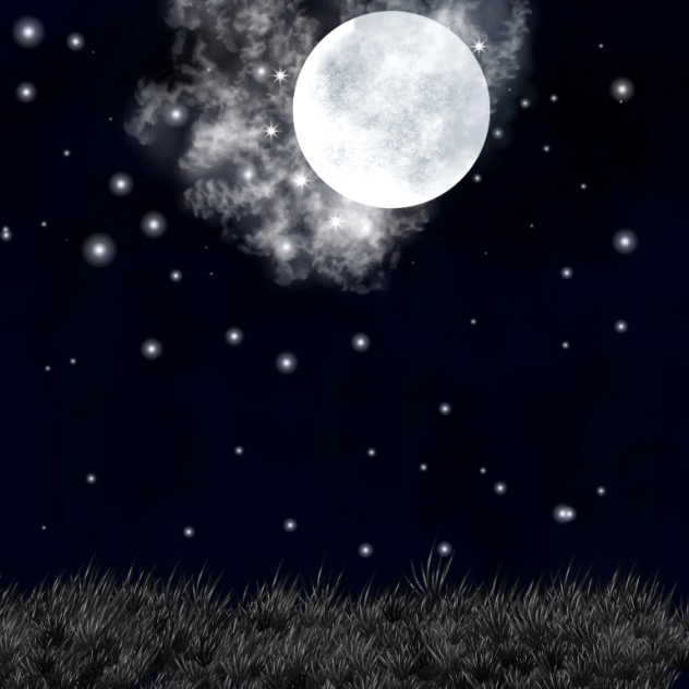 moon drawing - ibisPaint