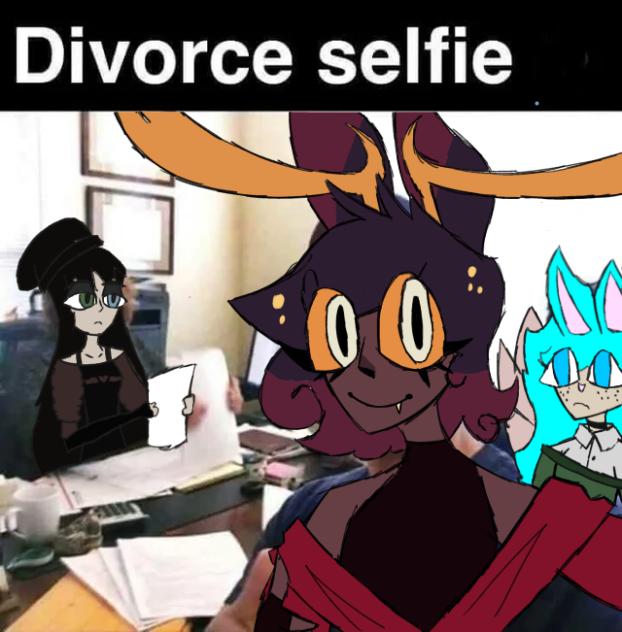 Divorce selfie - ibisPaint