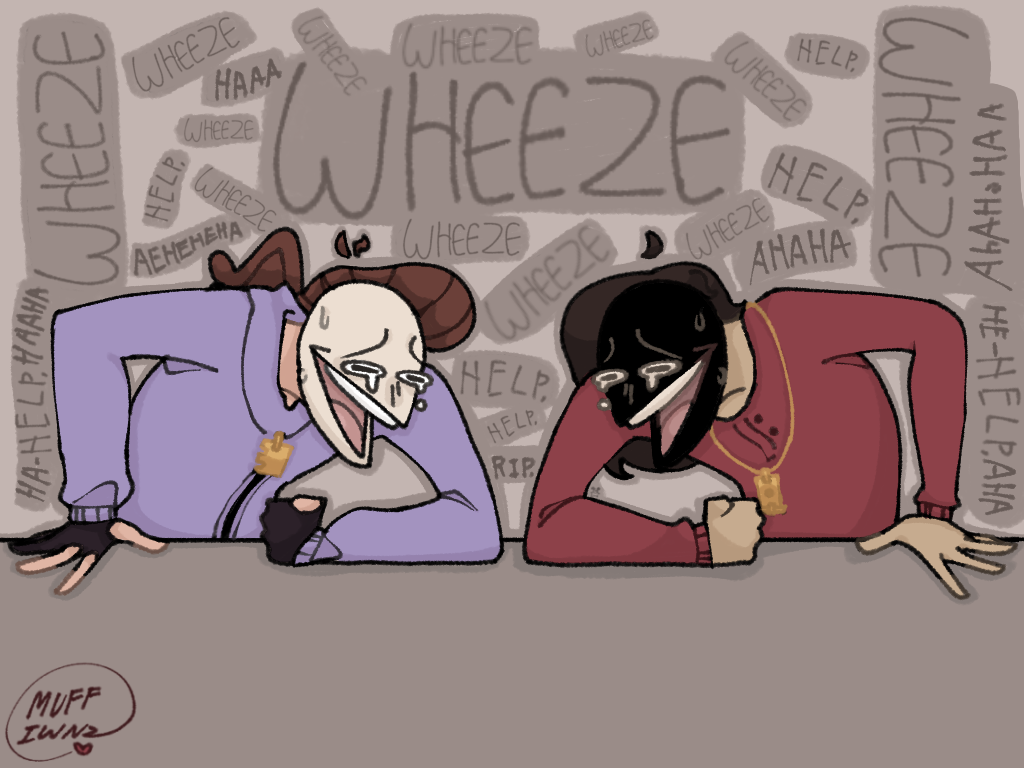 wheezing meme [find garu in the art!] - ibisPaint