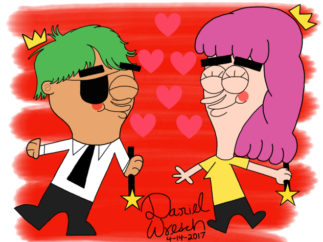 Hector and Megan as Cosmo and Wanda - ibisPaint