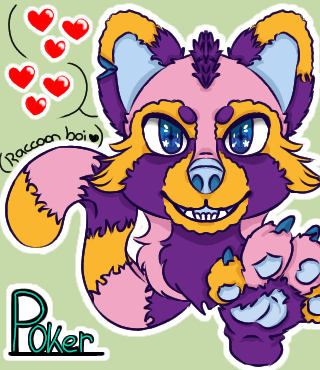 My fursona poker - ibisPaint