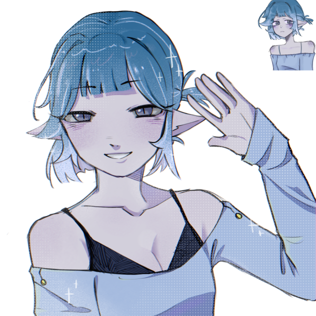 redraw my old drawing - ibisPaint