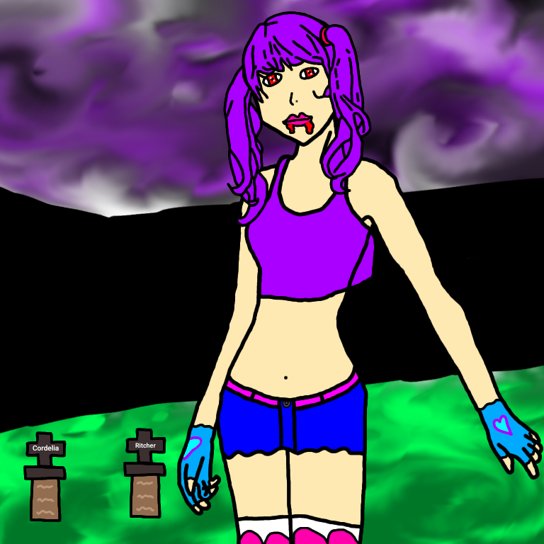 morgan as a vampire - ibisPaint