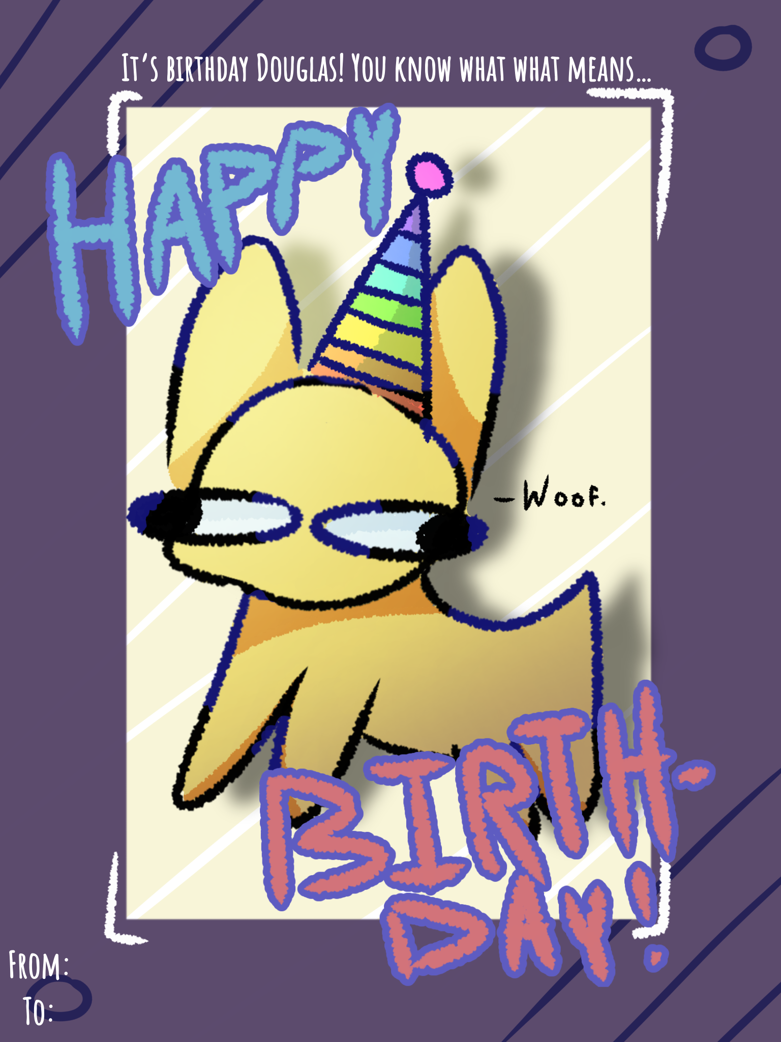 Birthday Douglas card - ibisPaint