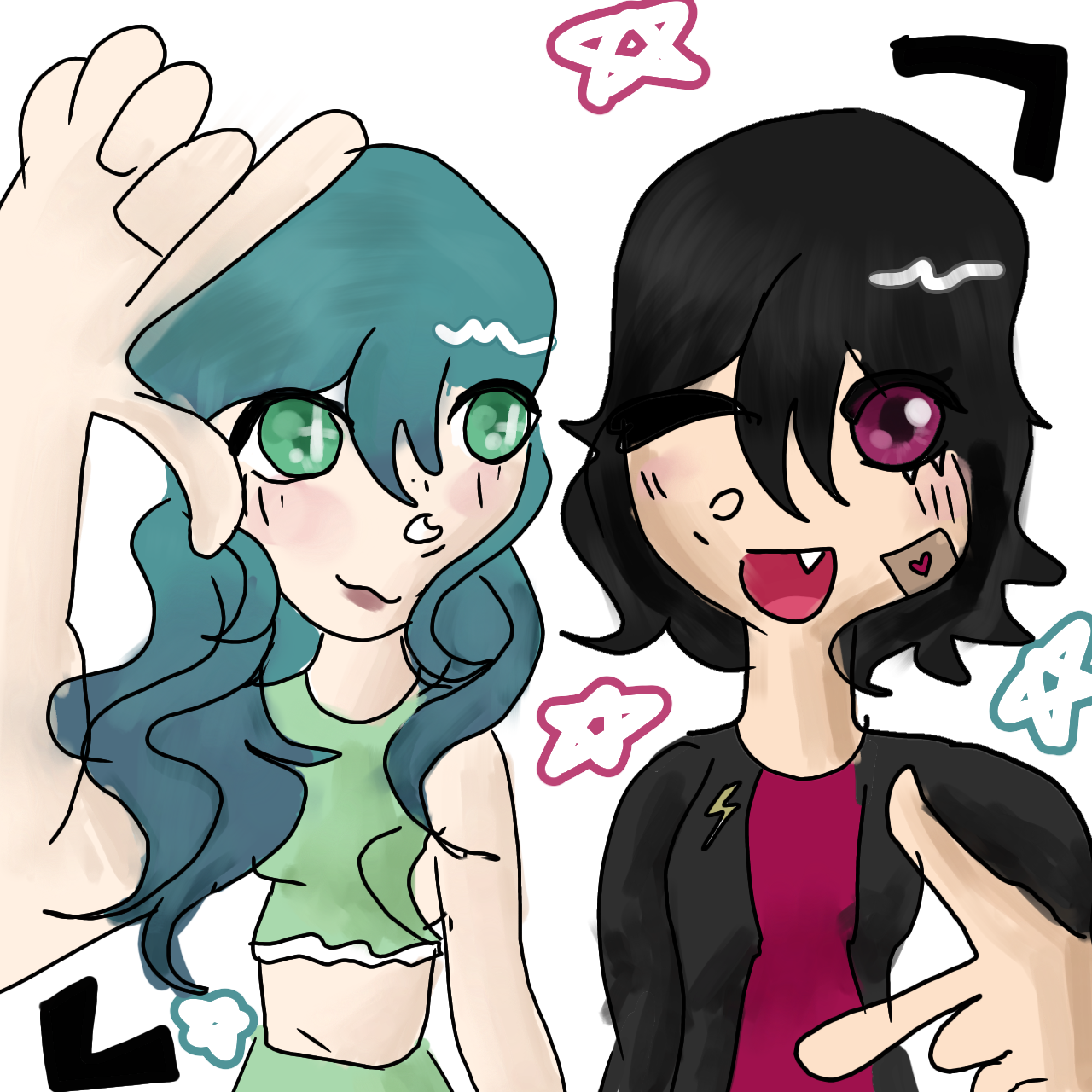 Madison with her sis! - ibisPaint