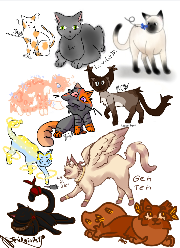 Cat Pose Collab - ibisPaint