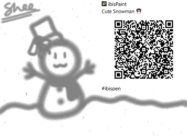 Cute Snowman brush!! - ibisPaint