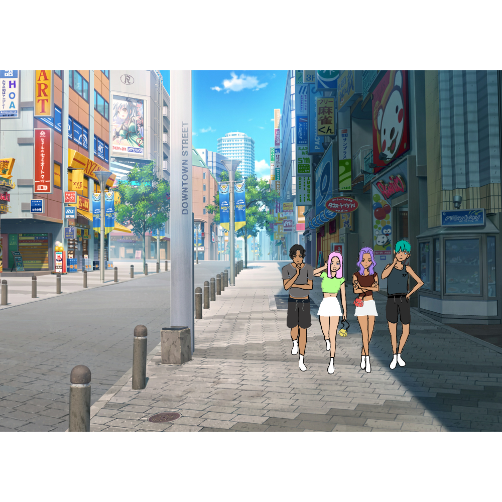 shopping downtown - ibisPaint