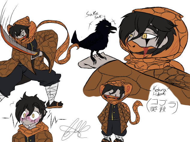 The Cobra Hashira, Hideaki Kobura - ibisPaint